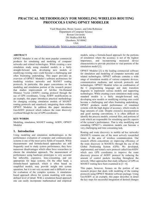 Practical Methodology For Modeling Wireless Routing Protocols