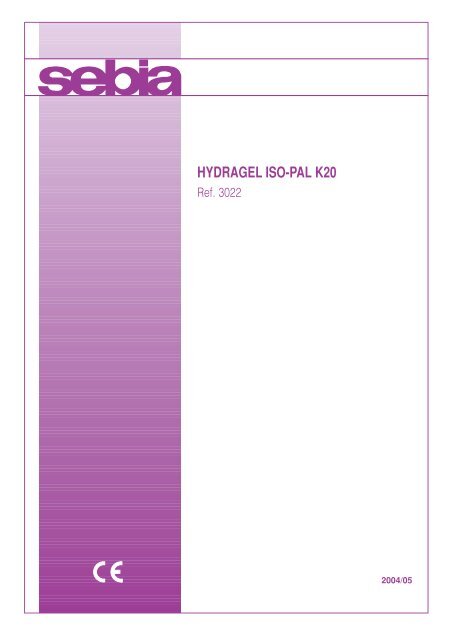 HYDRAGEL ISO-PAL K20 - Sebia Electrophoresis