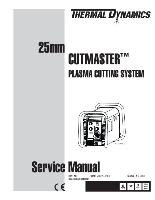 CutMaster True Service Manual - Victor Technologies - Europe