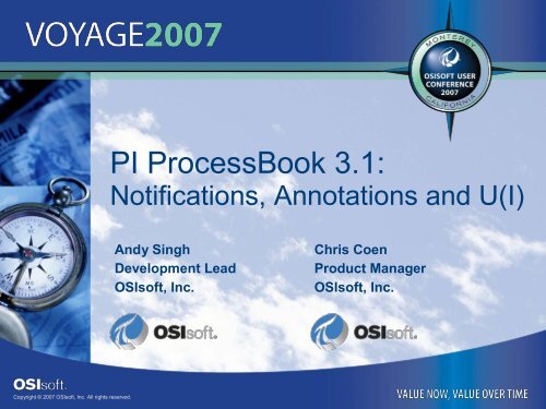 PI ProcessBook 3.1: - OSIsoft