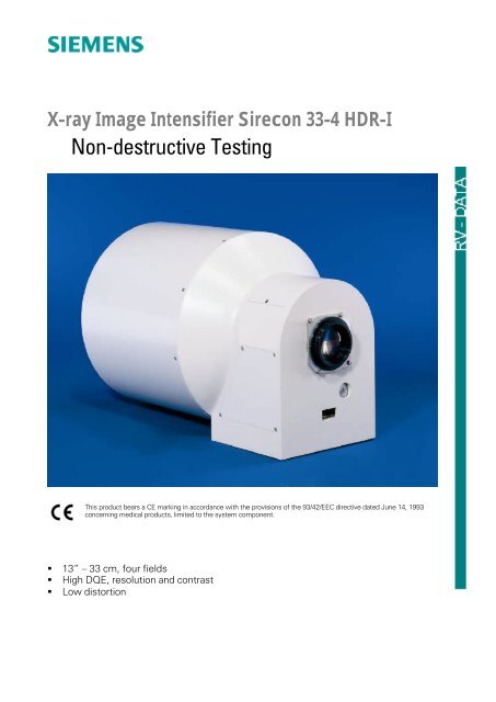 X-ray Image Intensifier Sirecon 33-4 HDR-I - Siemens