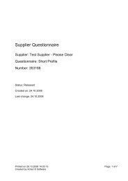 Detailed Supplier Questionnaire - SIRS Navigation Ltd.