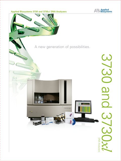 3730 DNA Analyzer - Applied Genomics Technology Center