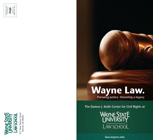 An inspiration - Wayne State University Law School