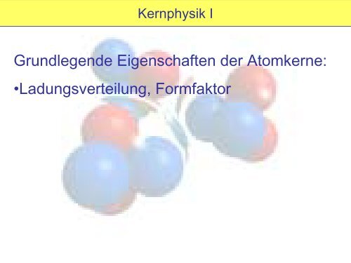 Ladungsverteilung, Formfaktor