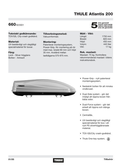 THULE Atlantis 200 - Mekonomen