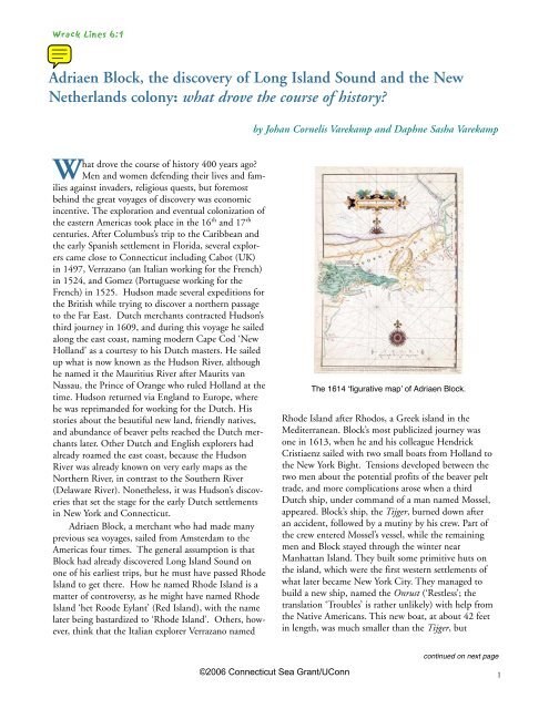 Adriaen Block - Wesleyan University