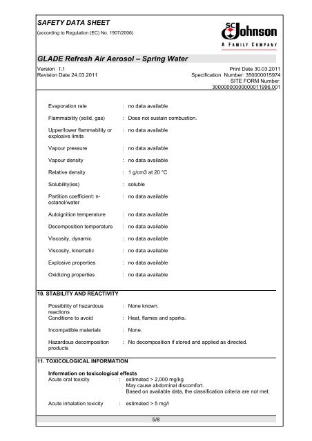SAFETY DATA SHEET (accord