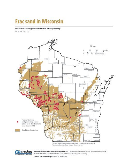 Frac sand in Wisconsin - Wisconsin Geological and Natural History ...