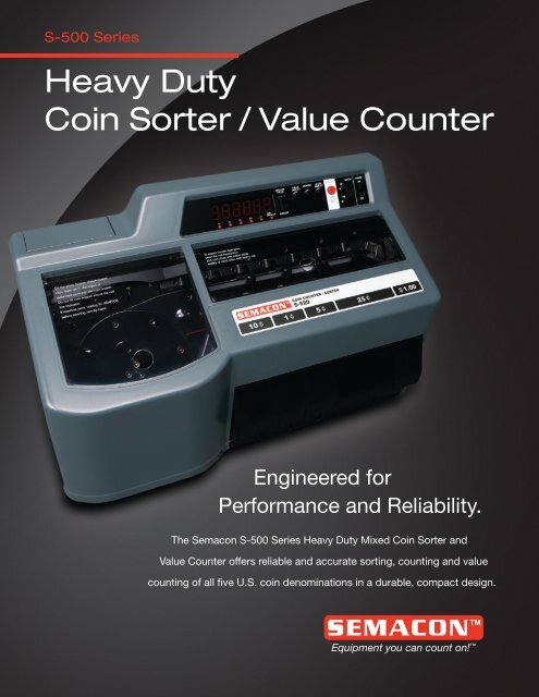 Heavy Duty Coin Sorter / Value Counter - World Micrographics, Inc