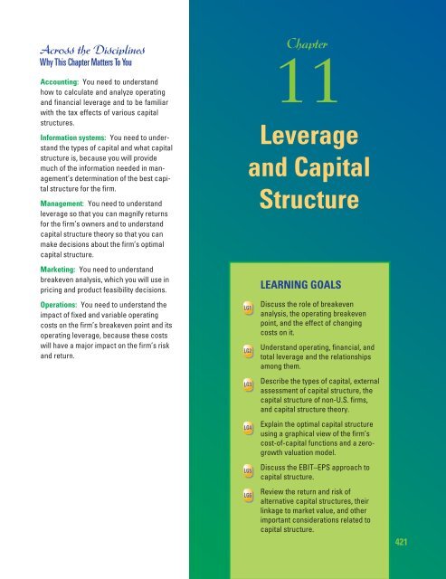 Leverage and Capital Structure