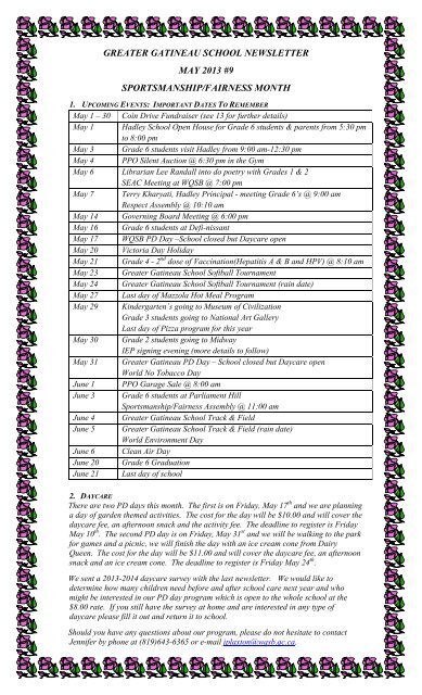 9 - Western Quebec School Board