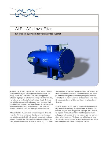 ALF – Alfa Laval Filter