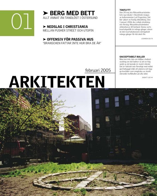 ARKITEKTEN - Sveriges Arkitekter