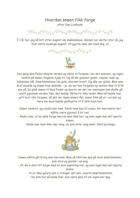 Hvordan snøen fikk farge - Bergen kommune