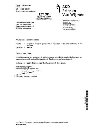 1 KOOPAKTE APPARTEMENTSRECHT Model koopovereenkomst ...