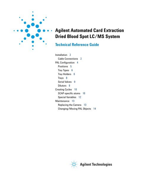 Agilent Automated Card Extraction Dried Blood Spot LC/MS System