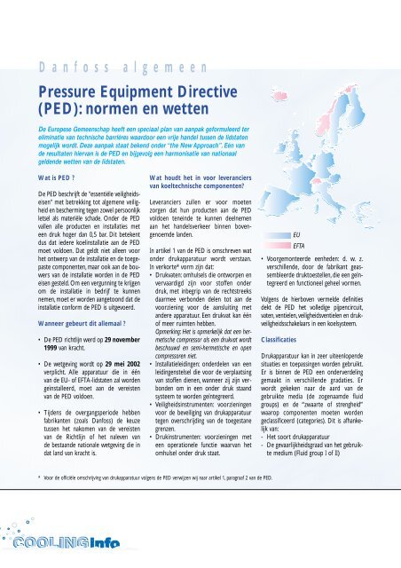 Pressure Equipment Directive (PED): normen en wetten - Danfoss