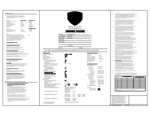 Structural Drawings NOT FOR CONSTRUCTION