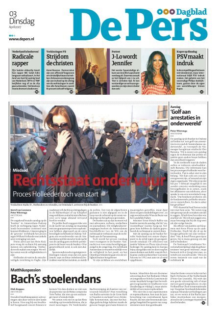 Rechtsstaat onder vuur - De Pers Rechtsstaat onder vuur - De Pers