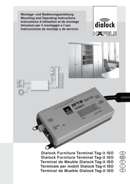 Dialock Furniture Terminal Tag-it ISO Dialock ... - Dialock Support