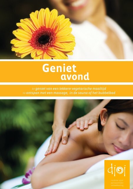 Folder Genietavond - Centrum Djoj Rotterdam