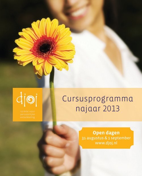 Cursusprogrammaboekje najaar 2013 - Centrum Djoj Rotterdam
