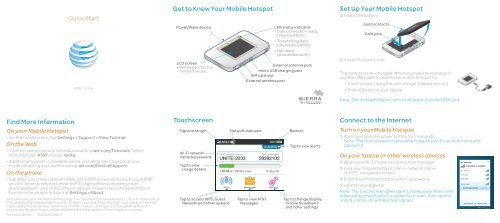 2400243 AirCard 770S (AT&T Unite) Quick Start Guide r1 ...
