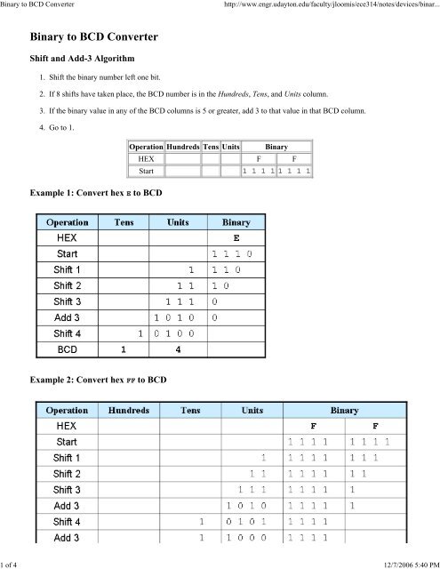 Binary to BCD Converter