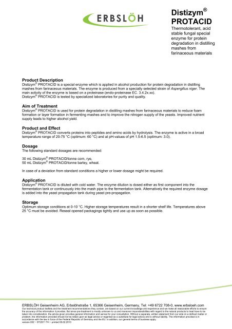 Distizym PROTACID - Erbsloeh