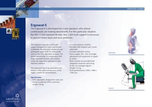 Merford Ergoseat S.indd - Merford Cabins
