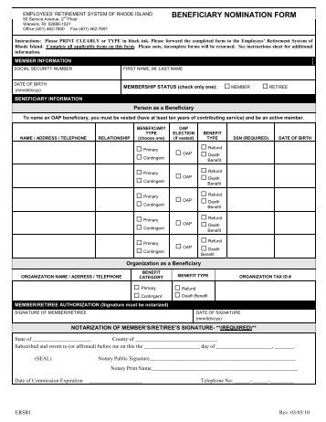 Nomination of Beneficiary Form â binding and non-binding - OnePath