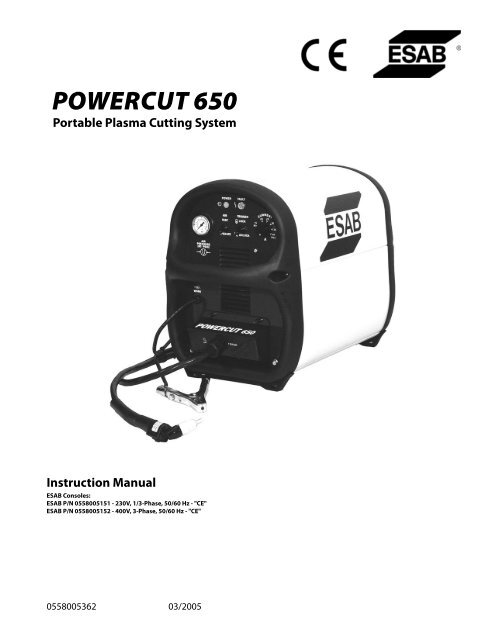 POWERCUT 650 - ESAB