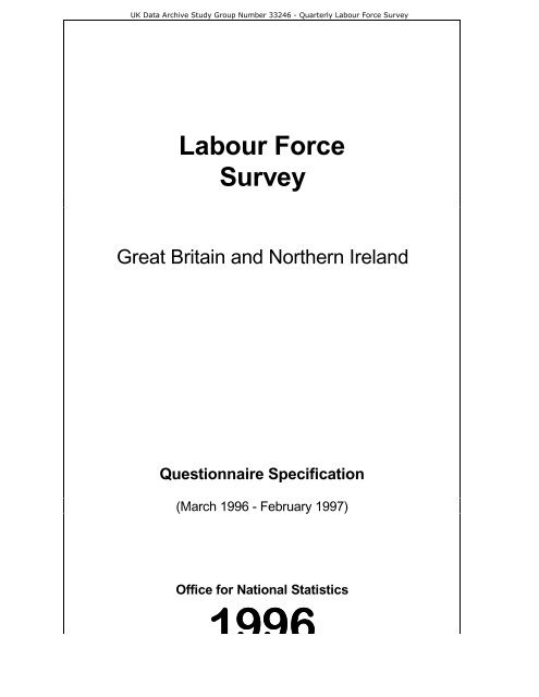 Labour Force Survey - ESDS
