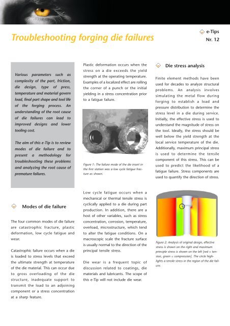 Troubleshooting forging die failures - ESI Group