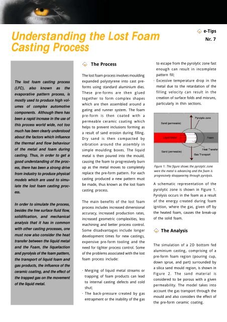 Understanding the Lost Foam Casting Process - ESI Group