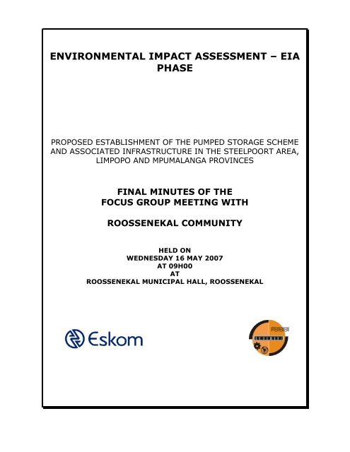 Appendix H 8 - Eskom