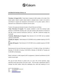 Group Structure - Eskom