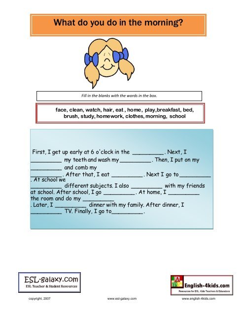 Learn English Vocabulary Daily Routines And Household Daily Routines