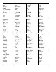 A Spondee Word Game - lexicon press