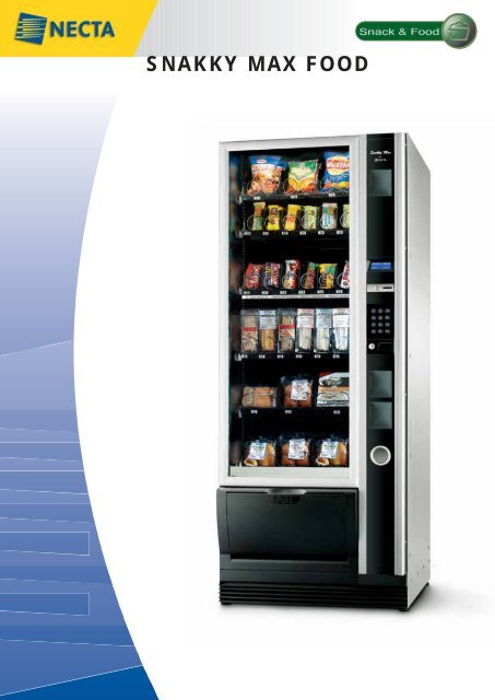 Manual prezentare automate bauturi reci Necta Snakky Max Food