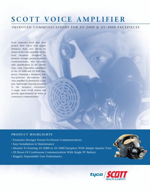 scott voice amplifier - Essential Safety