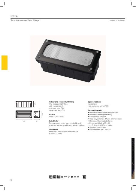 Technical recessed light fittings - ES-team lighting