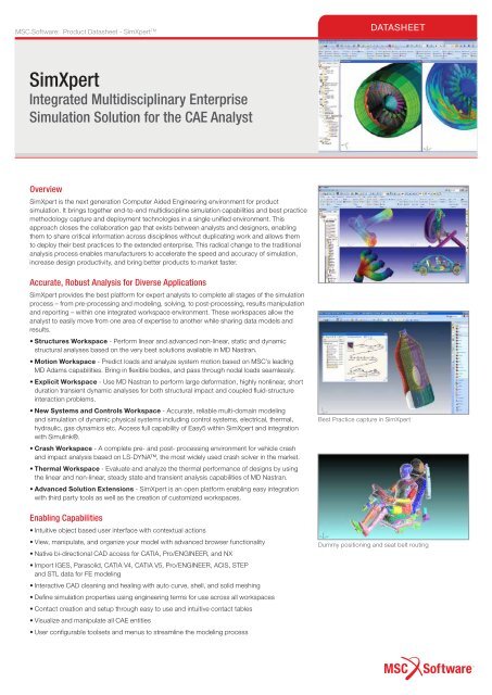 SimXpert Overview Datasheet