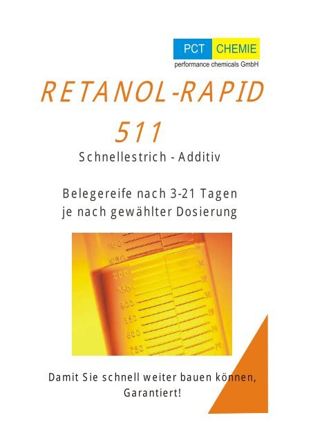 RETANOL-RAPID 511 - AUER Estrichverlegung GmbH