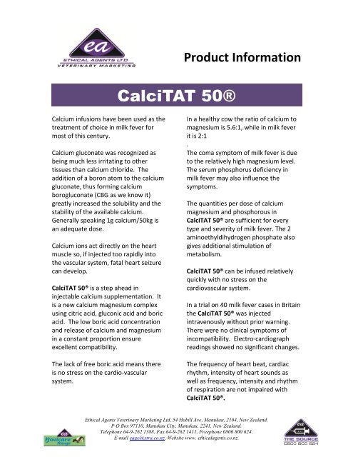 CalciTAT 50 - Ethical Agents