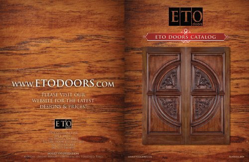Store Catalog - ETO Doors
