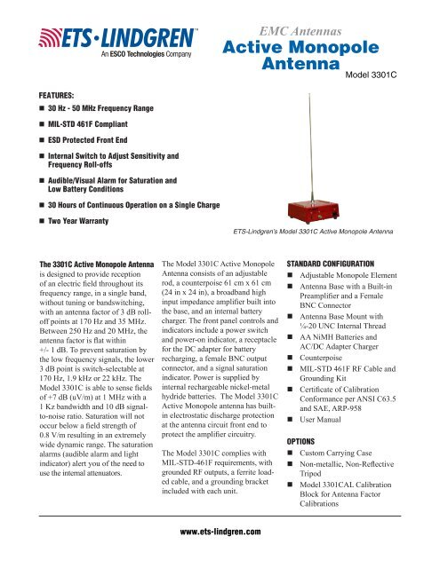 Datasheet - ETS-Lindgren