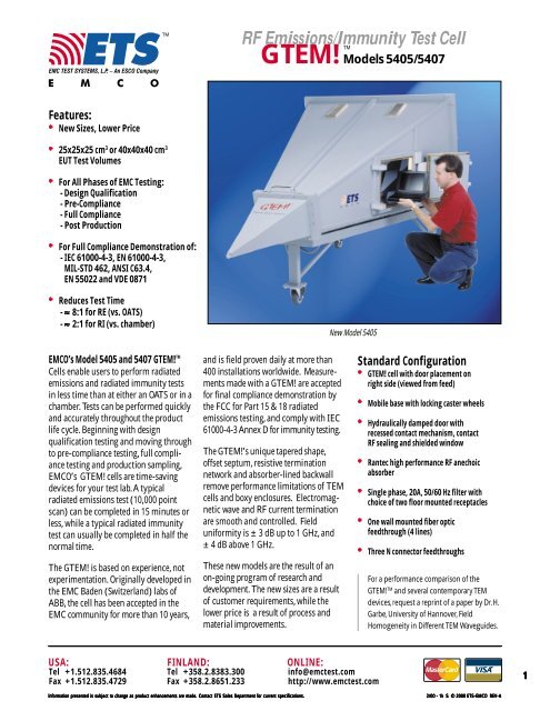 5405 GTEM! - ETS-Lindgren