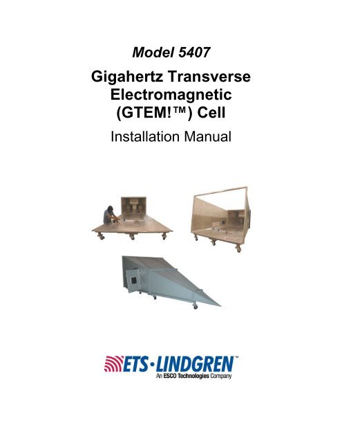 5407 Installation Manual - ETS-Lindgren